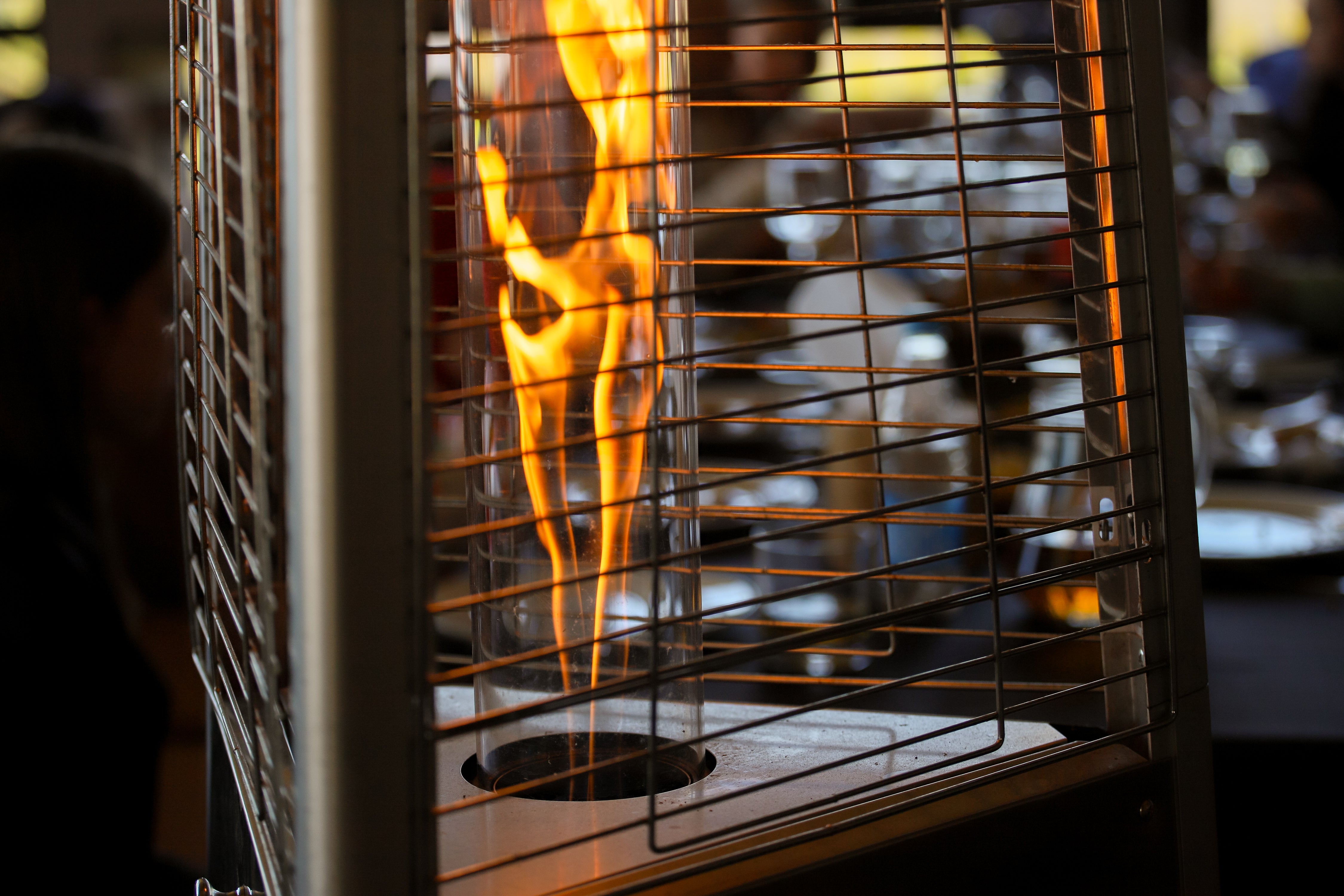 Stainless Steel Tower of Fire Style Patio Heater
